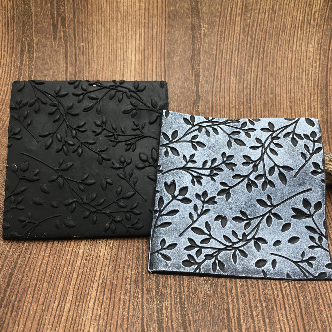 33. Polymer Clay Texture Mat - Vines Pattern - Use With Polymer Clay ...