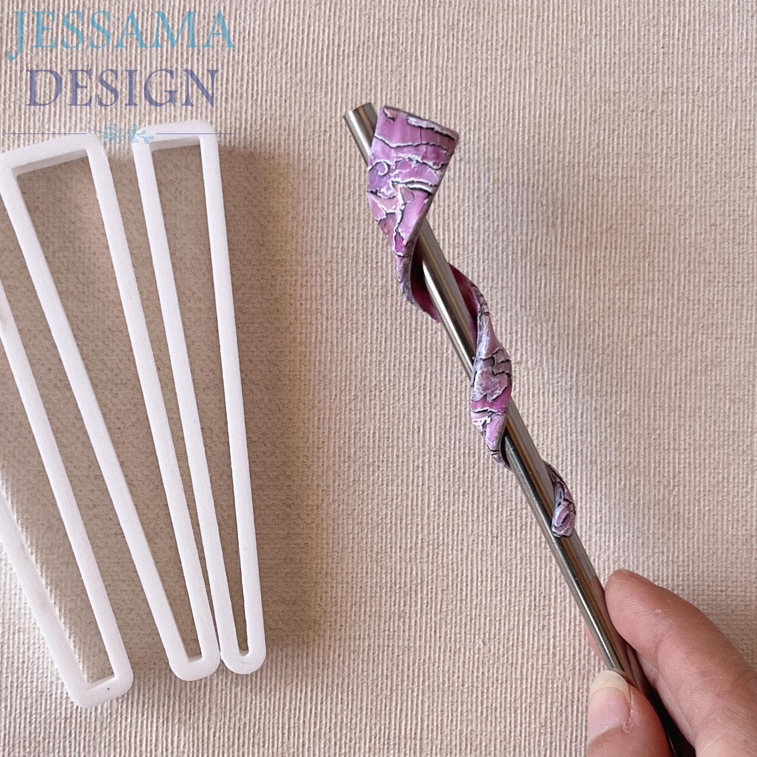 Polymer Clay Earring Cutters - 3 Different Twirl Earring Cutters - Long ...