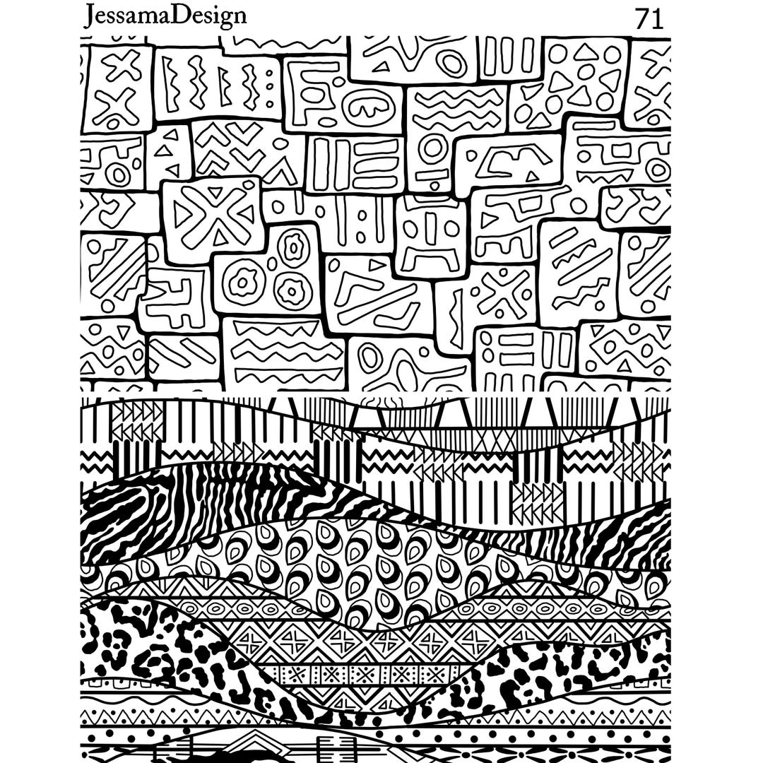 Polymer Clay Silkscreen (tribal Dance) Jessama Design Silkscreen #71 - Etsy