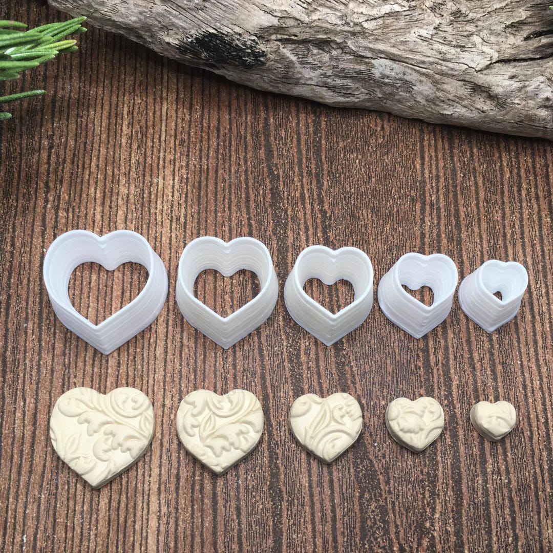 Polymer Clay Micro Cutters - Heart Mini Set - Use With Polymer Clay ...