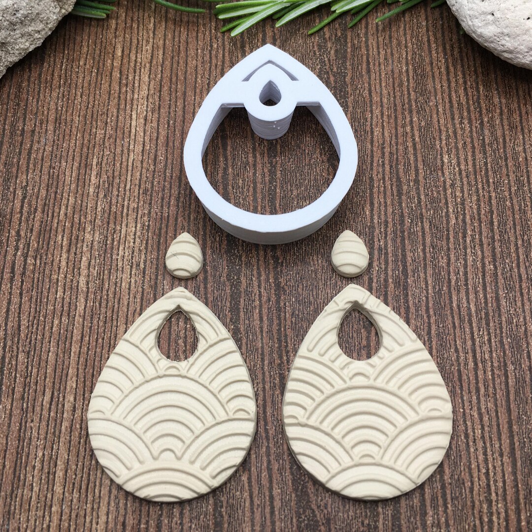 Polymer Clay Cutter - Raindrop Donut #2 - Use With Polymer Clay ...