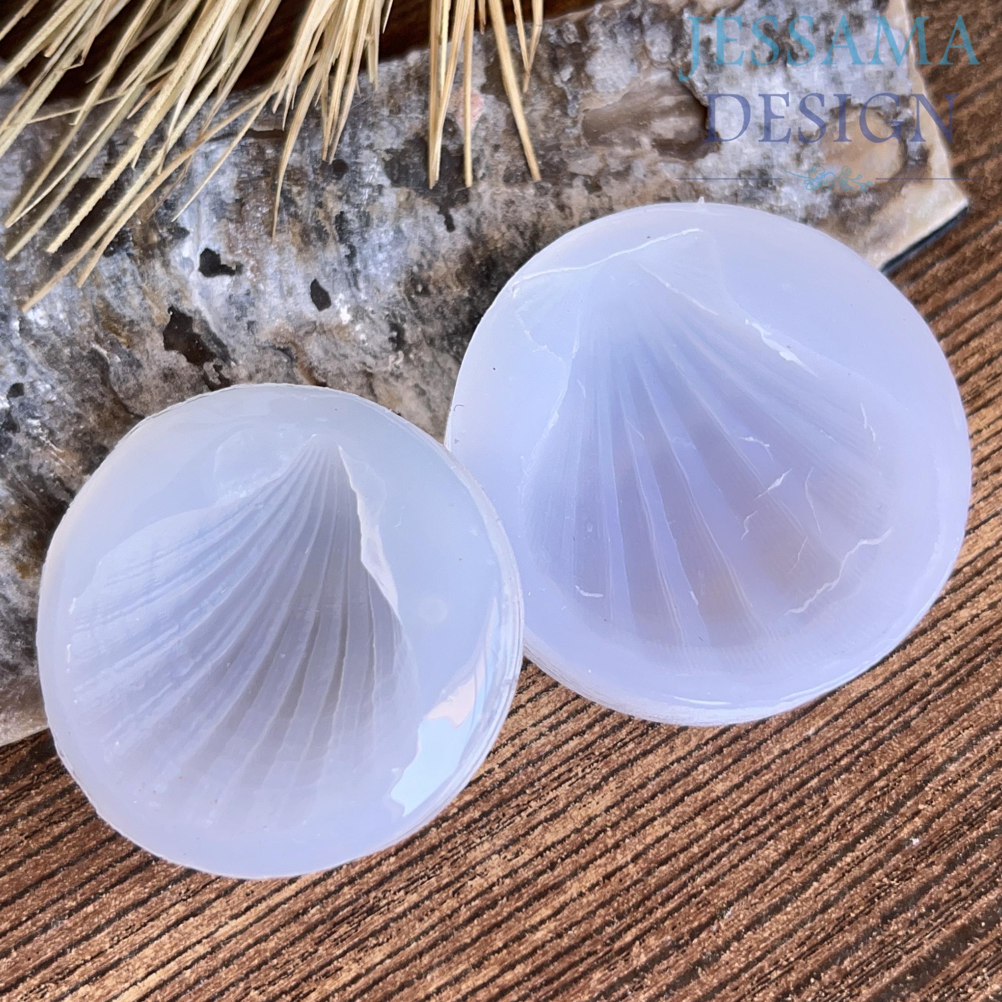 Clam Shell Mold - Handmade Flexible Silicone Mold - Use With Polymer ...