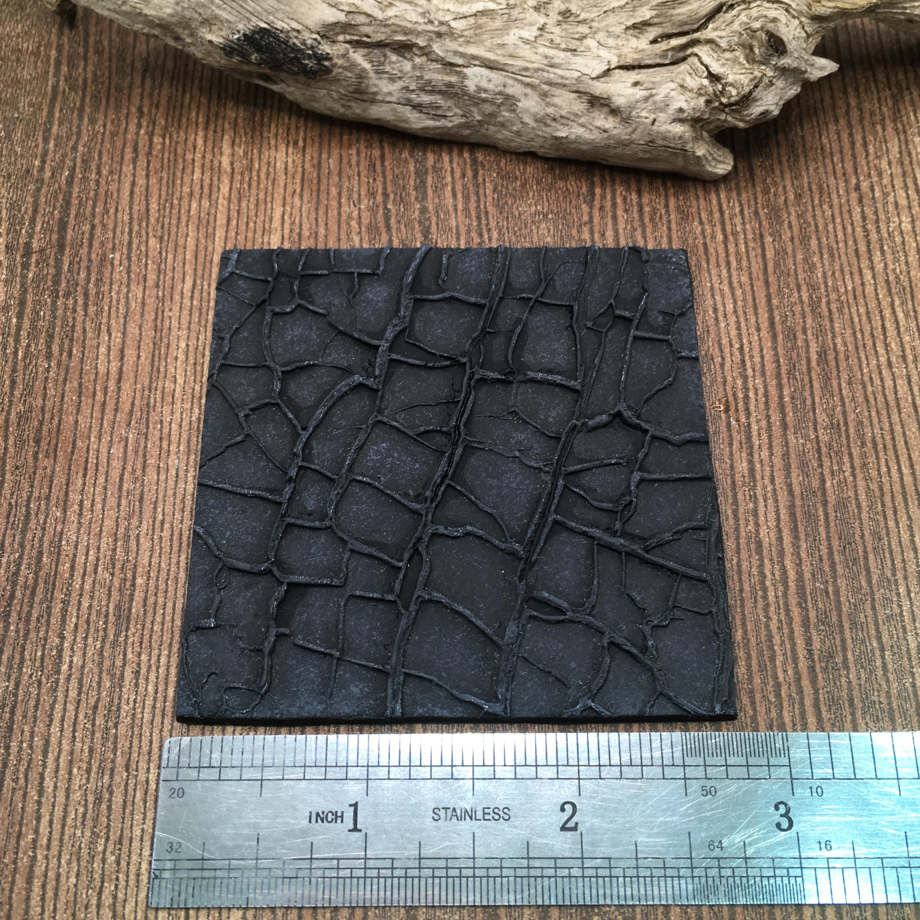 48. Polymer Clay Texture Mat - Crackle Pattern - Use With Polymer Clay ...