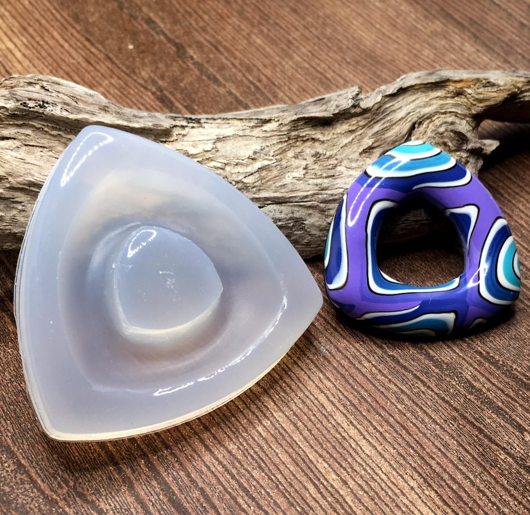 Silicone Donut Mold - Rounded Triangle Donut Shape - Create Jewelry ...