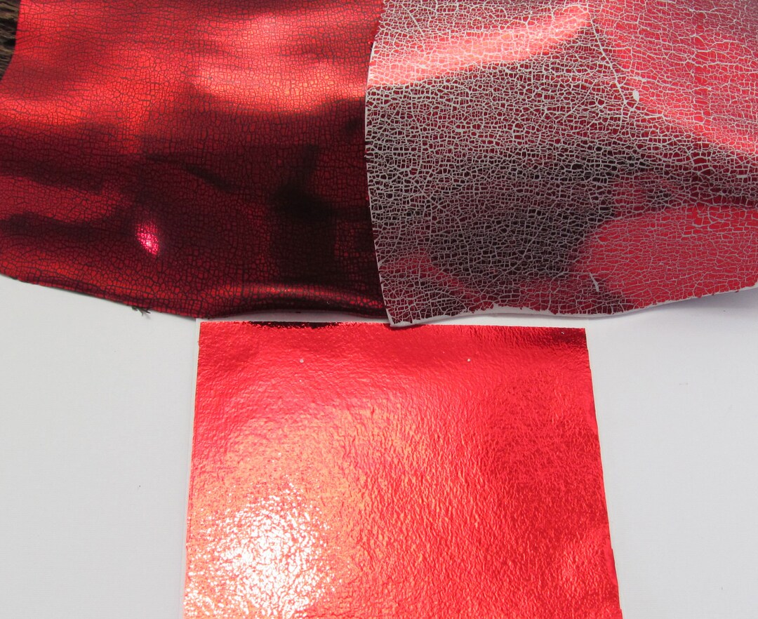 8 Sheets of Metal Foil - Ruby Red Metal Leaf Sheets - Etsy