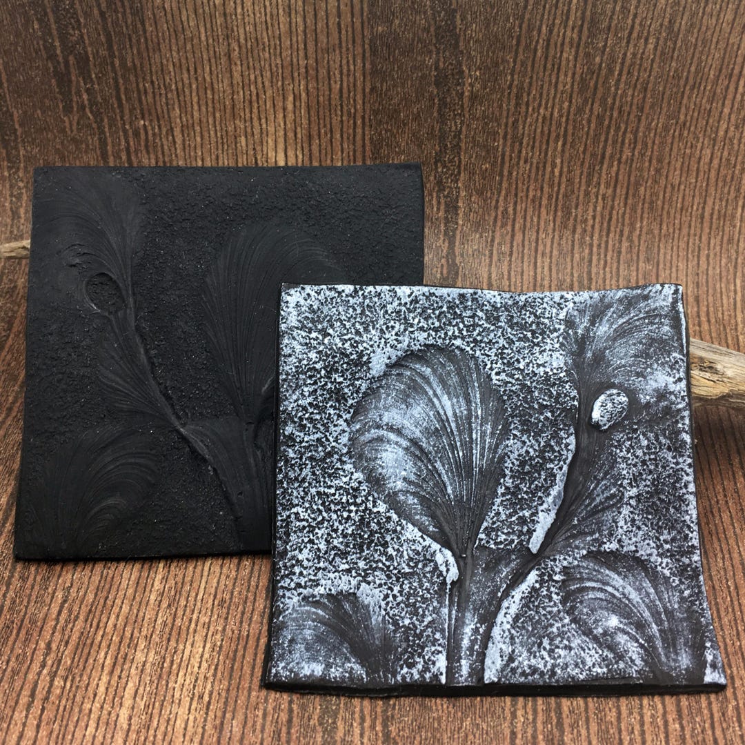 54. Polymer Clay Texture Mat - Lily Pattern - Use With Polymer Clay ...