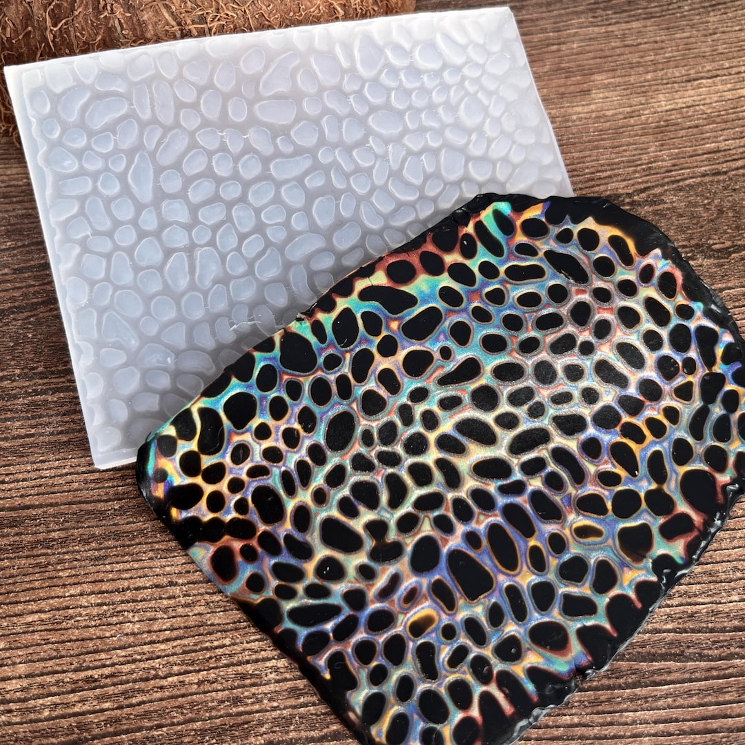 6. Flexible Silicone Texture Mat - Pebble Pattern - Use With Polymer ...