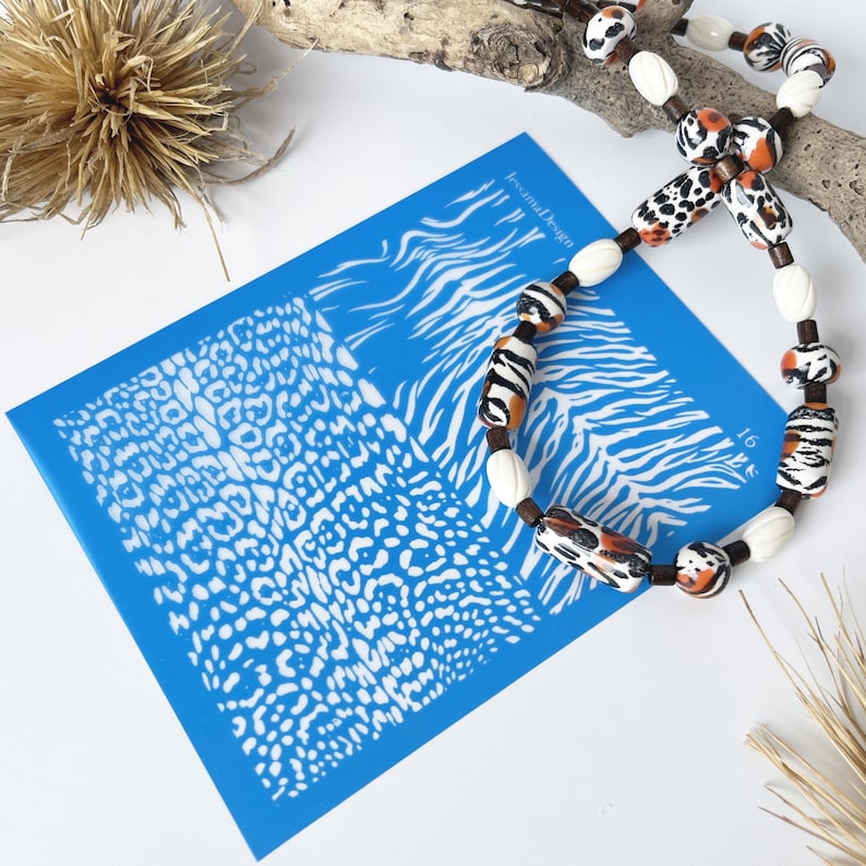 Polymer Clay Silkscreen (tiger & Leopard Animal Print ) Jessama Design ...