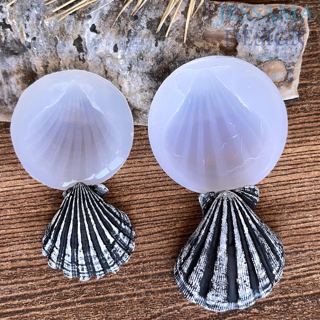 Clam Shell Mold - Handmade Flexible Silicone Mold - Use With Polymer ...