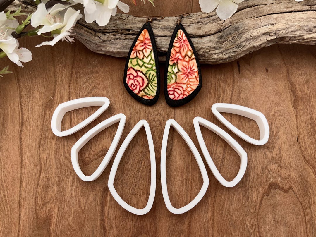 Fangle Cutter Set - 6 Piece Set - Polymer Clay Rounded Scalene Triangle ...