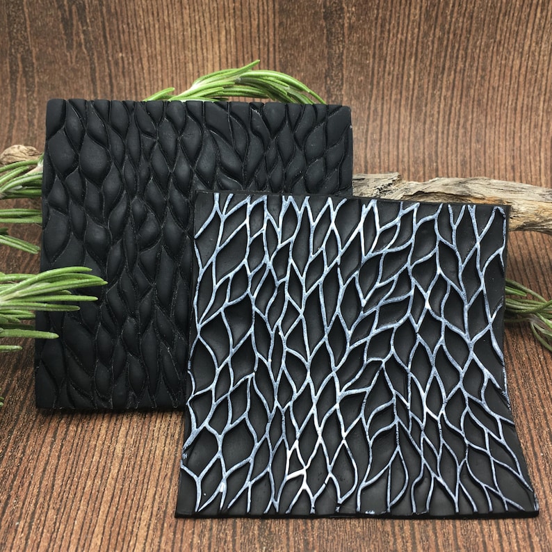 62. Polymer Clay Texture Mat - Stained Glass Pattern - Use With Polymer ...