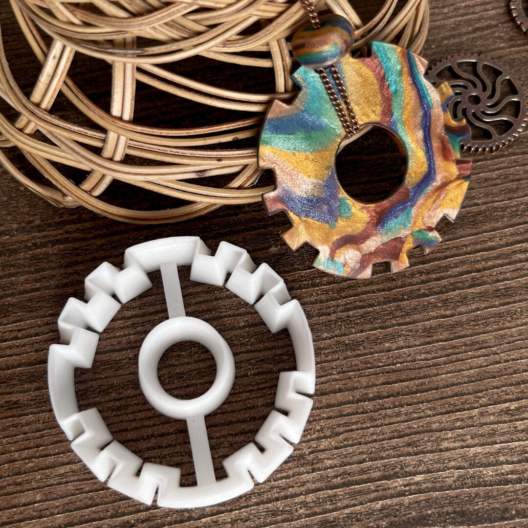 Polymer Clay Cog Donut Cutter #3 - Use With Polymer Clay, Pottery ...