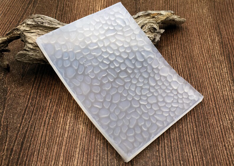 6. Flexible Silicone Texture Mat - Pebble Pattern - Use With Polymer ...