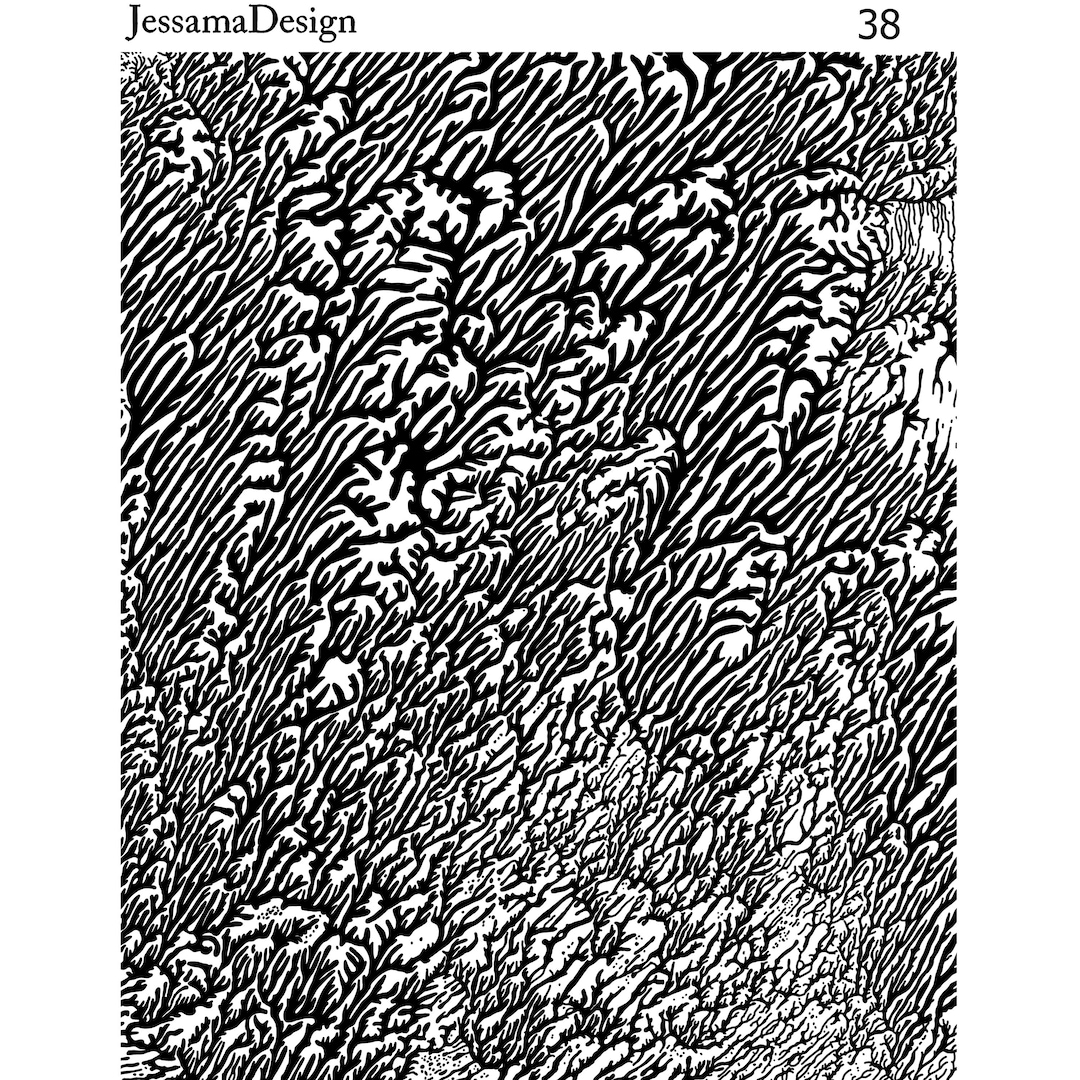 Polymer Clay Silkscreen (dendritic Paint Art) Jessama Design Silkscreen ...