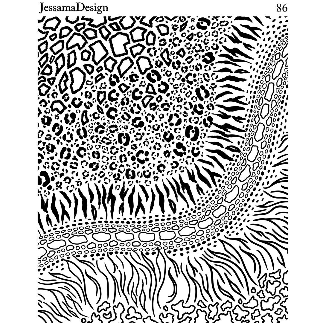 Polymer Clay Silkscreen (animal Prints) Jessama Design Silkscreen #86 ...