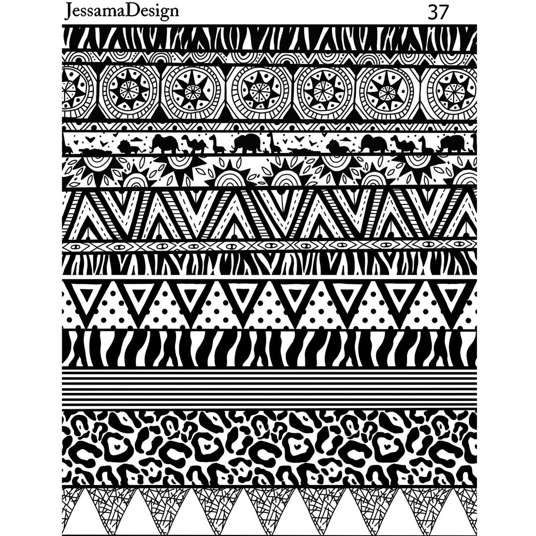 Polymer Clay Silkscreen (african Fabric Art) Jessama Design Silkscreen ...