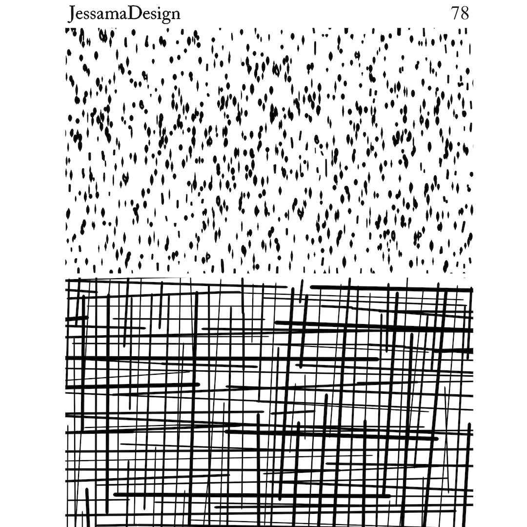 Polymer Clay Silkscreen (modern Art Pattern) Jessama Design Silkscreen ...