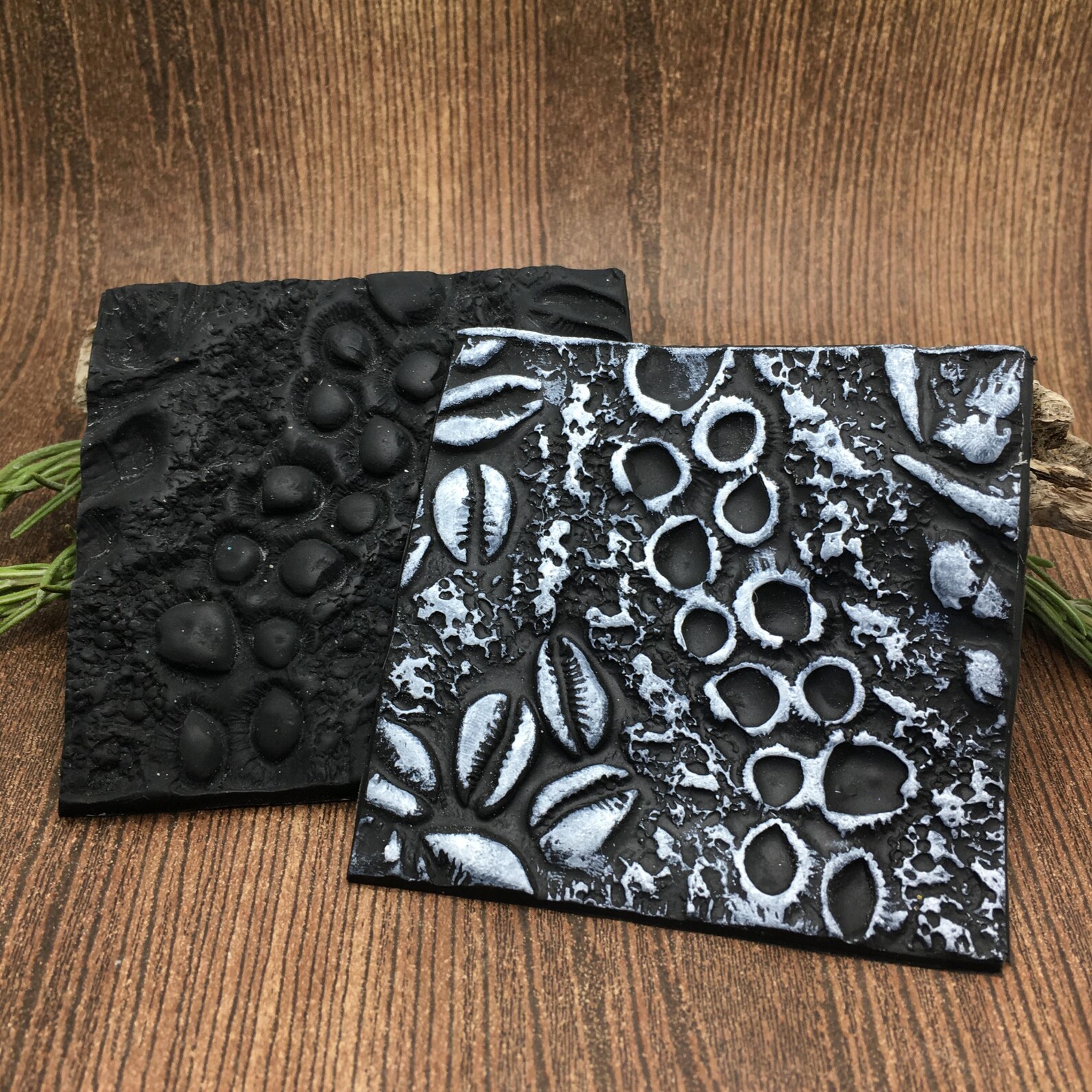 60. Polymer Clay Texture Mat - Tidal Pool Pattern - Use With Polymer ...