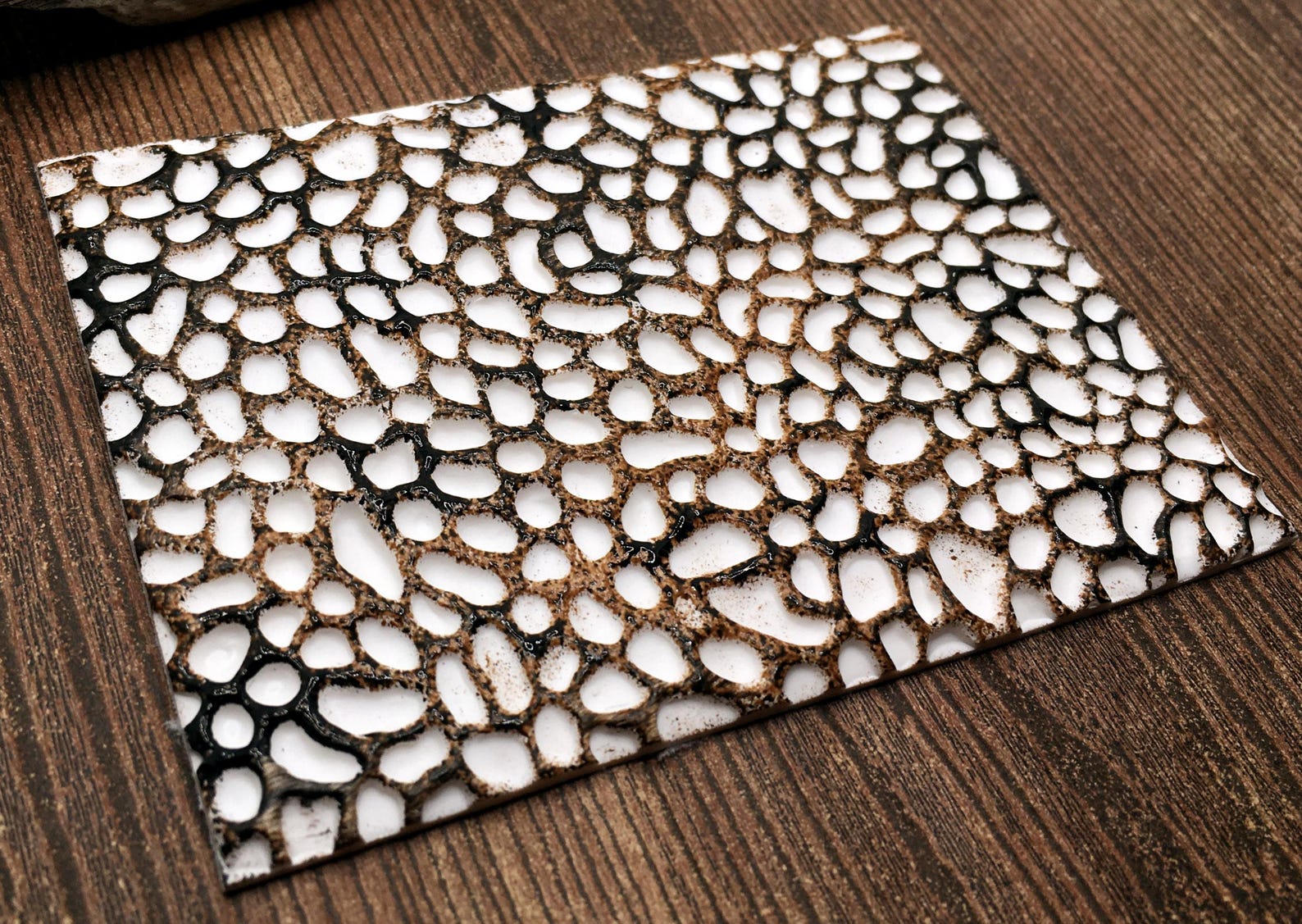 6. Flexible Silicone Texture Mat - Pebble Pattern - Use With Polymer ...