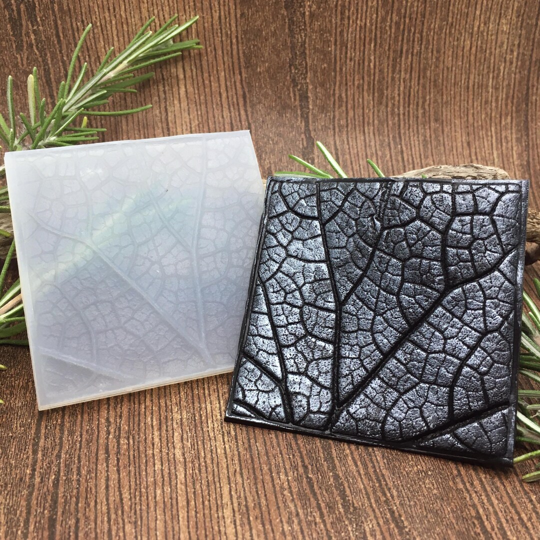 Mini Silicone Texture Mat - Leaf Vein Pattern - Use With Polymer Clay ...