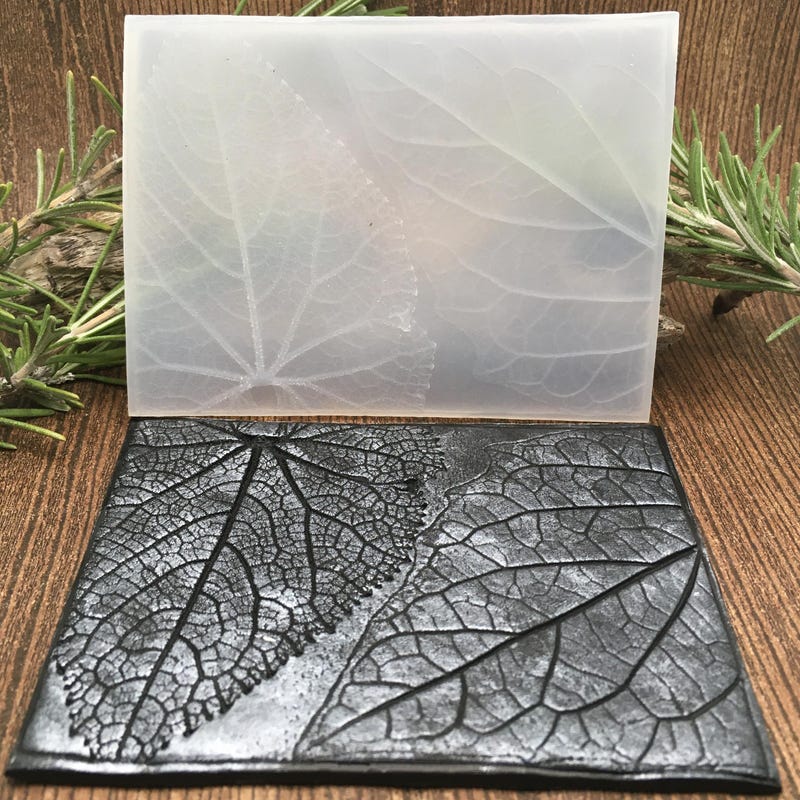 Clay Leaf Texture Mat - Etsy