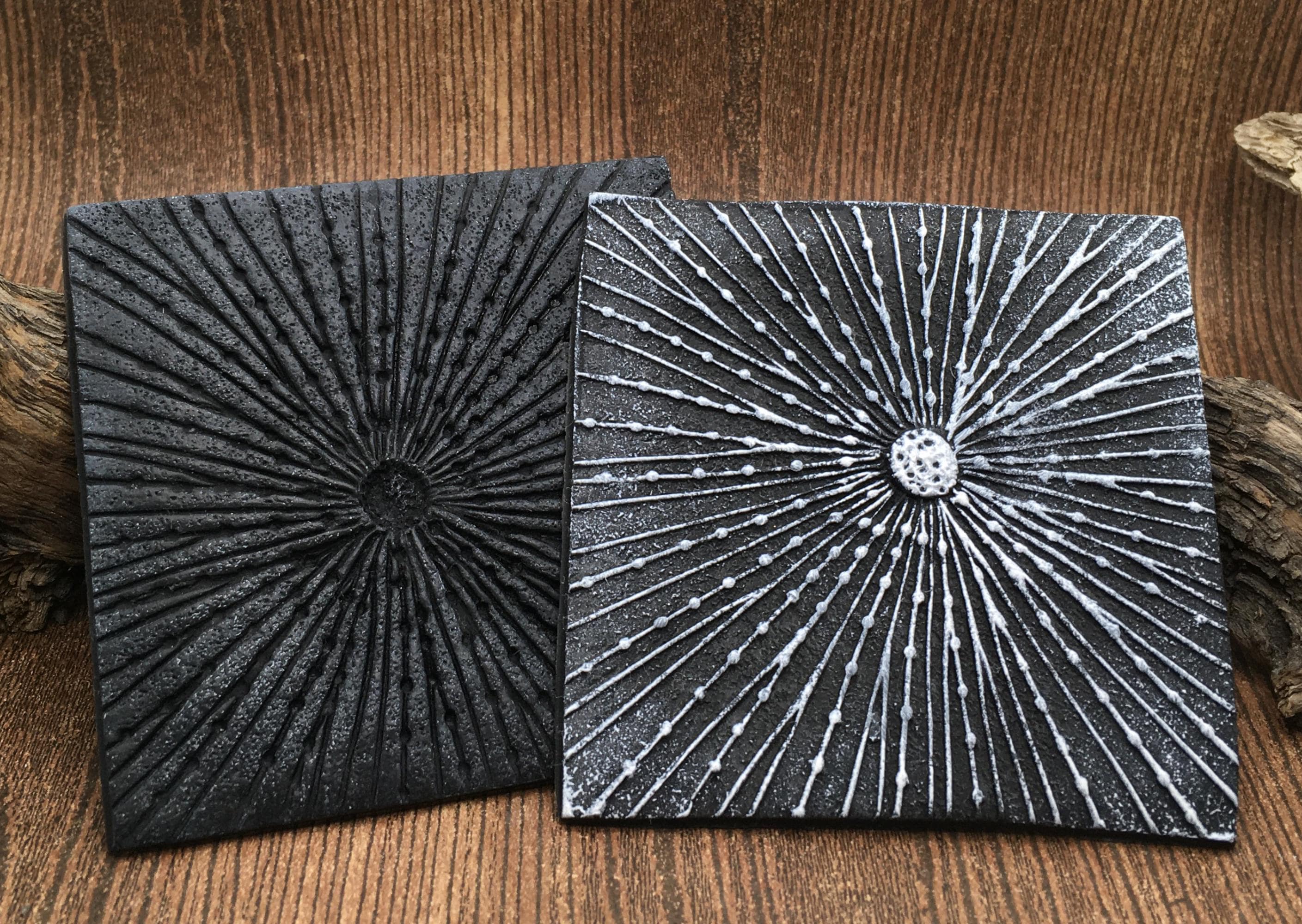 17. Polymer Clay Texture Mat - Starburst Pattern - Use With Polymer ...
