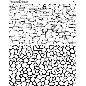 Polymer Clay Silkscreen (cobble Stone Pattern) Jessama Design ...