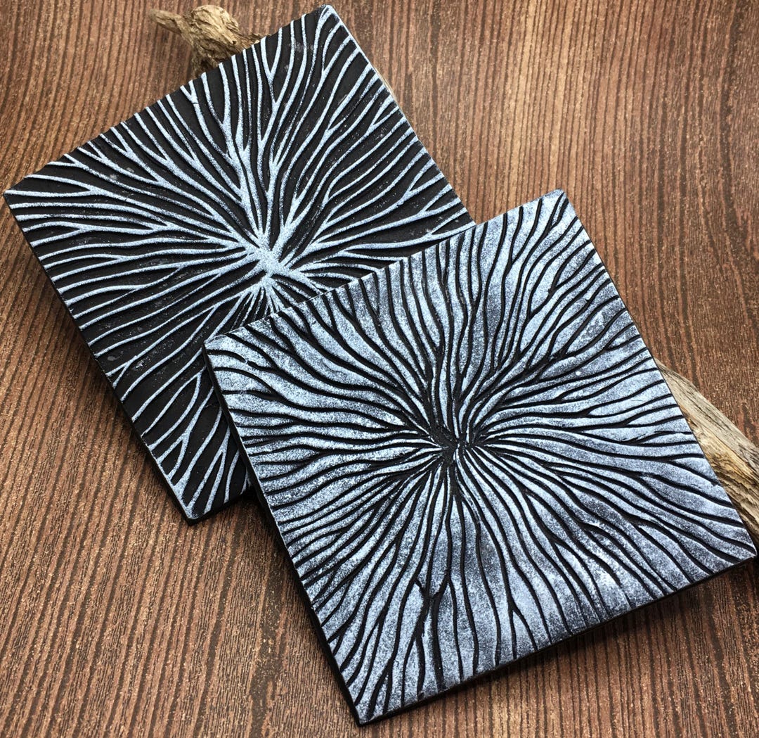 9. Polymer Clay Texture Mat - Mushroom Pattern - Use With Polymer Clay ...