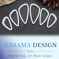 Polymer Clay Earring Cutters - 3 Different Twirl Earring Cutters - Long ...