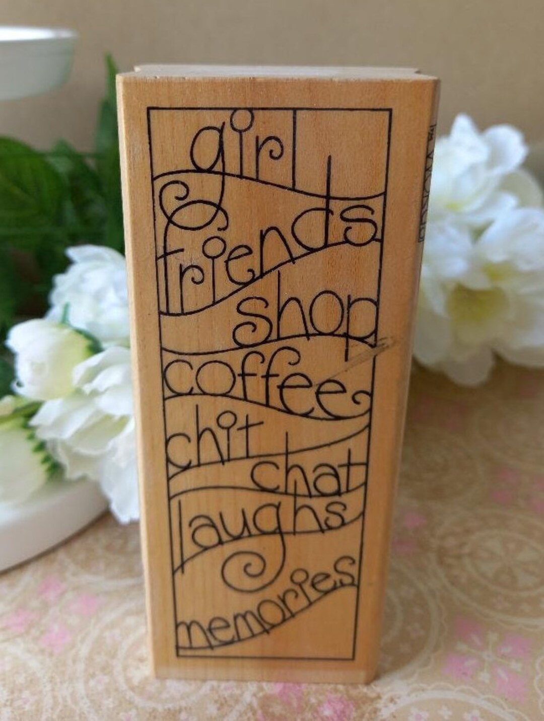 Friends Coffee Chit Chat Rubber Stamp - Stampendous - Etsy