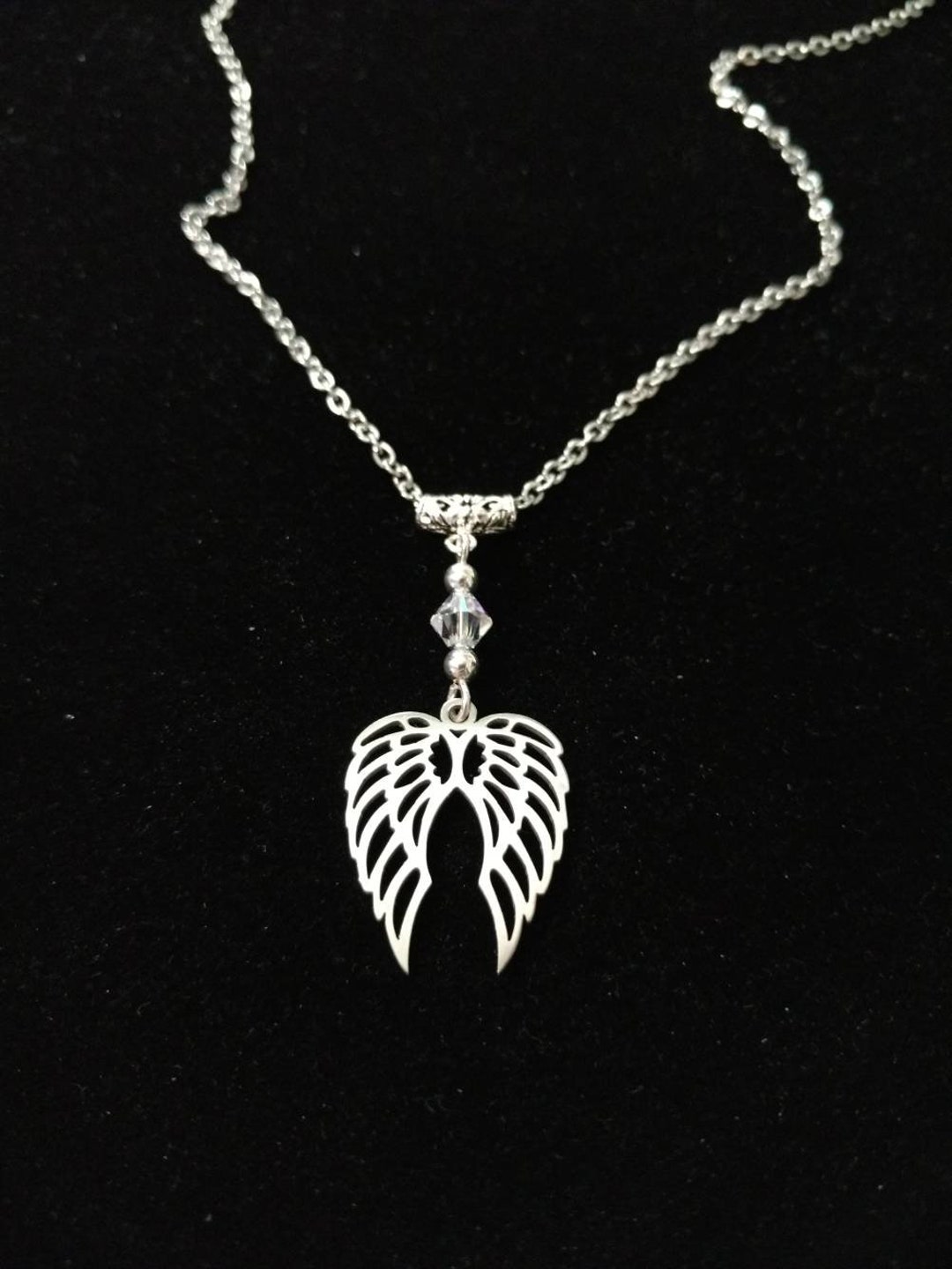 Phoenix Angel Wing Swarovski Crystal Support 81 Biker Spiritual ...