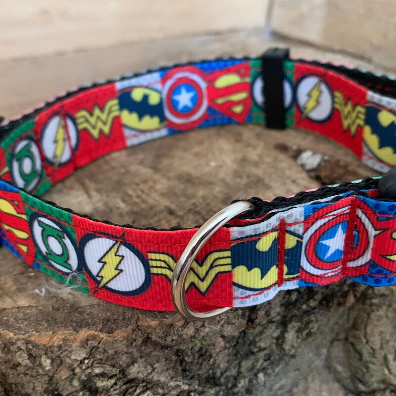 Superhero Dog Collar - Etsy UK