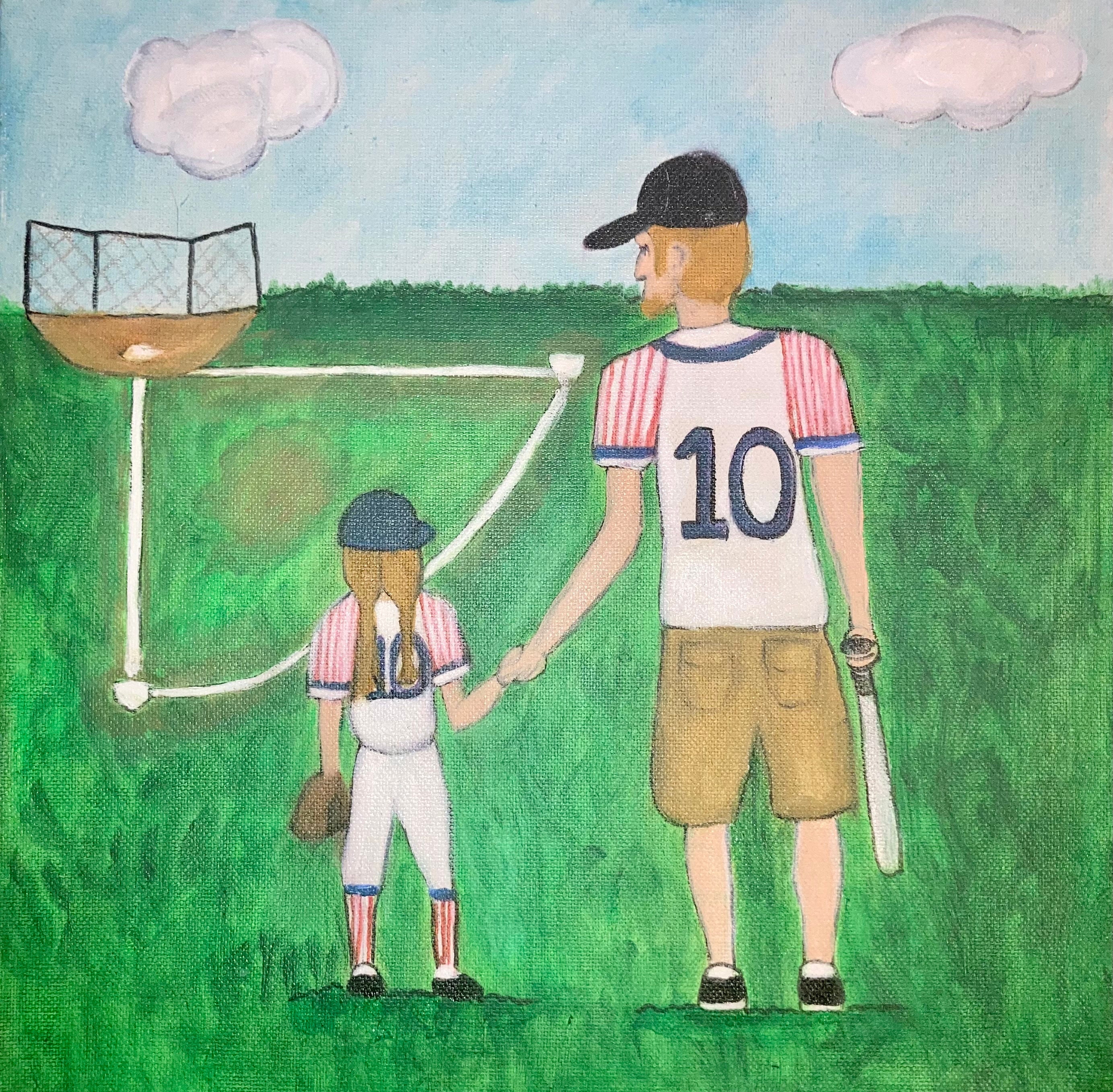 Acrylic Baseball Painting - Etsy