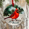 Cardinal Always Near Glass Gem, Pocket Token, Angelversary, Remembrance ...