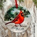 Cardinal Always Near Glass Gem, Pocket Token, Angelversary, Remembrance ...