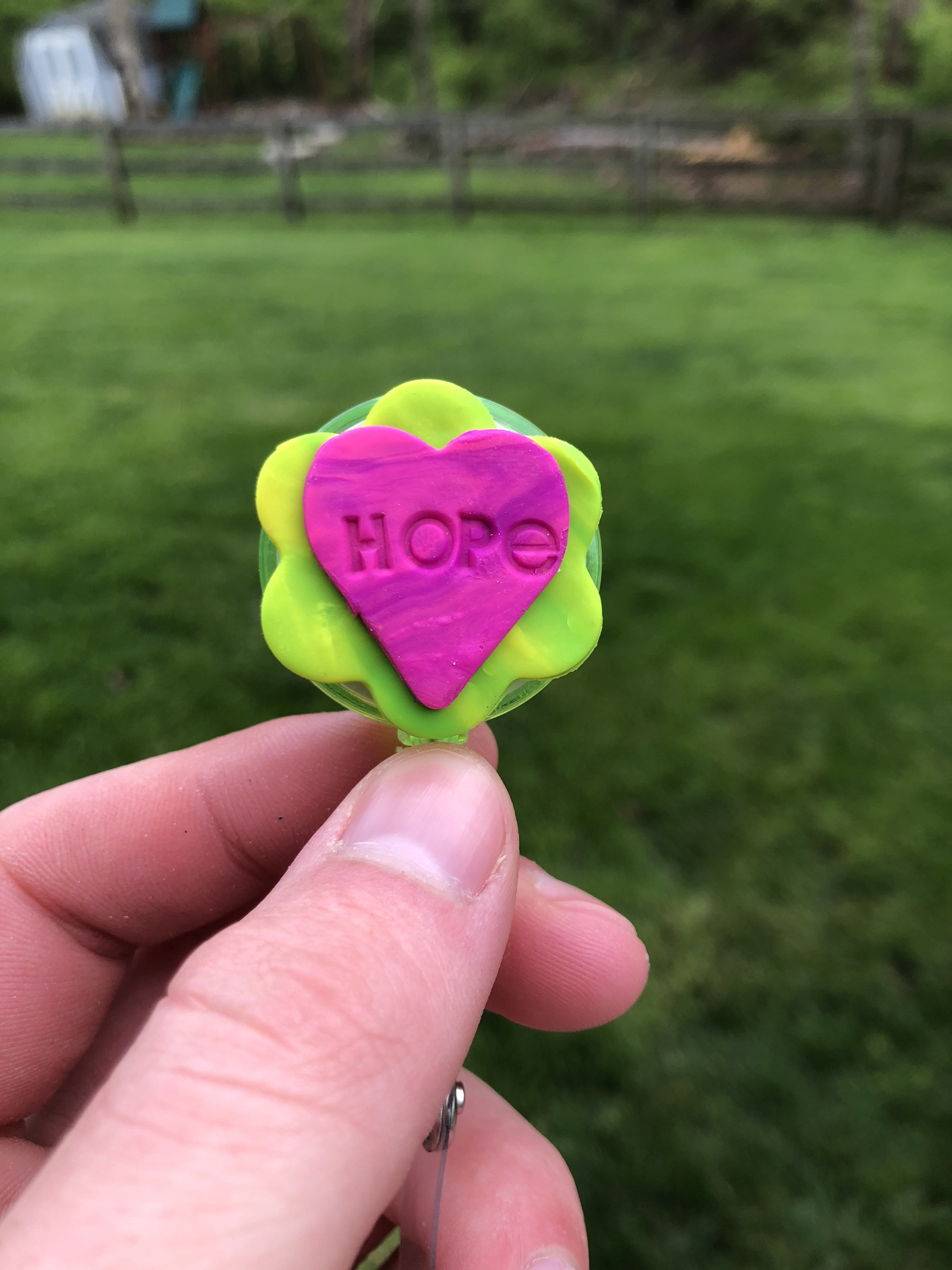 Hope Badge Reel Holder-Nursing badge reel holder/IDHolder/Health Care ...