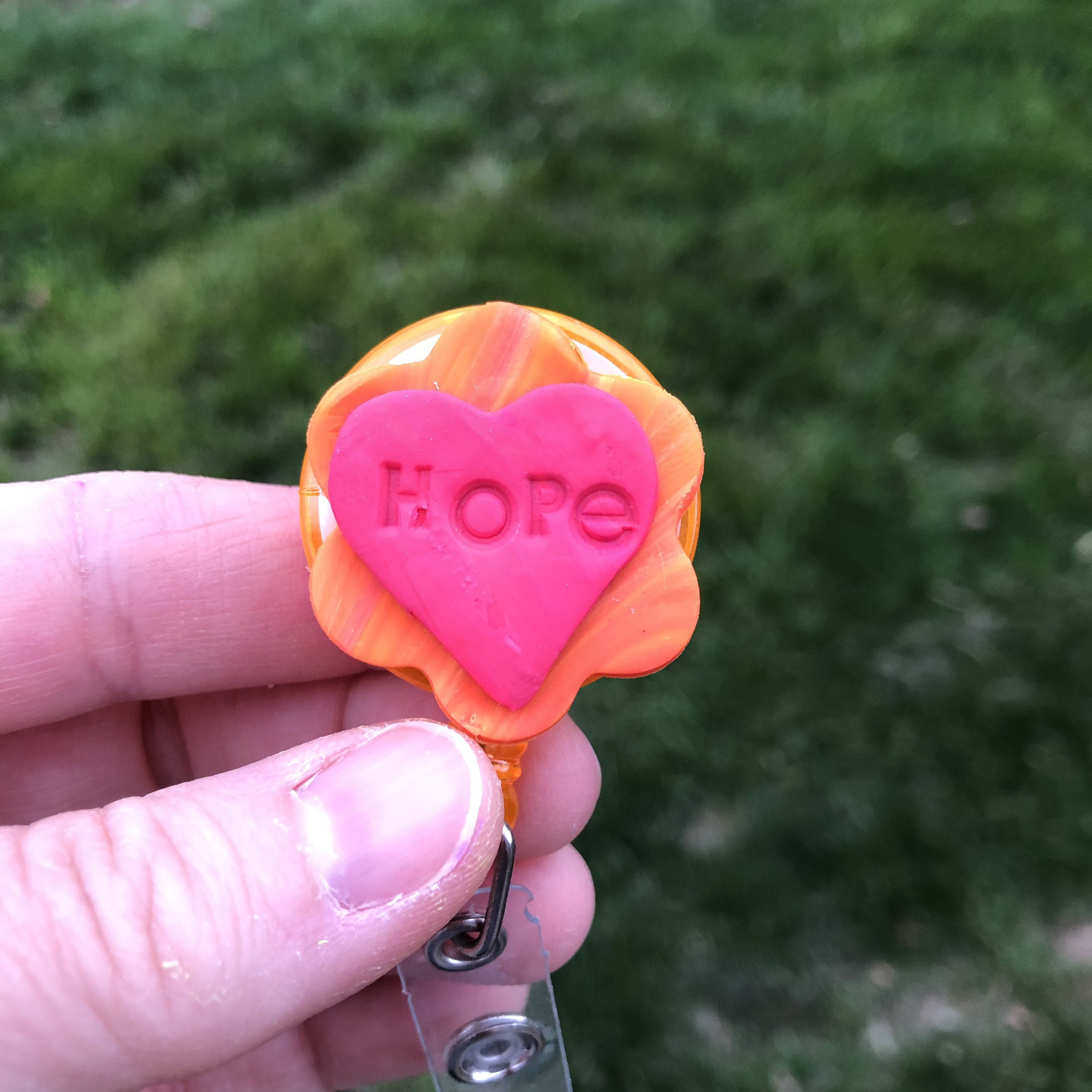 Hope Badge Reel Holder-Nursing badge reel holder/IDHolder/Health Care ...