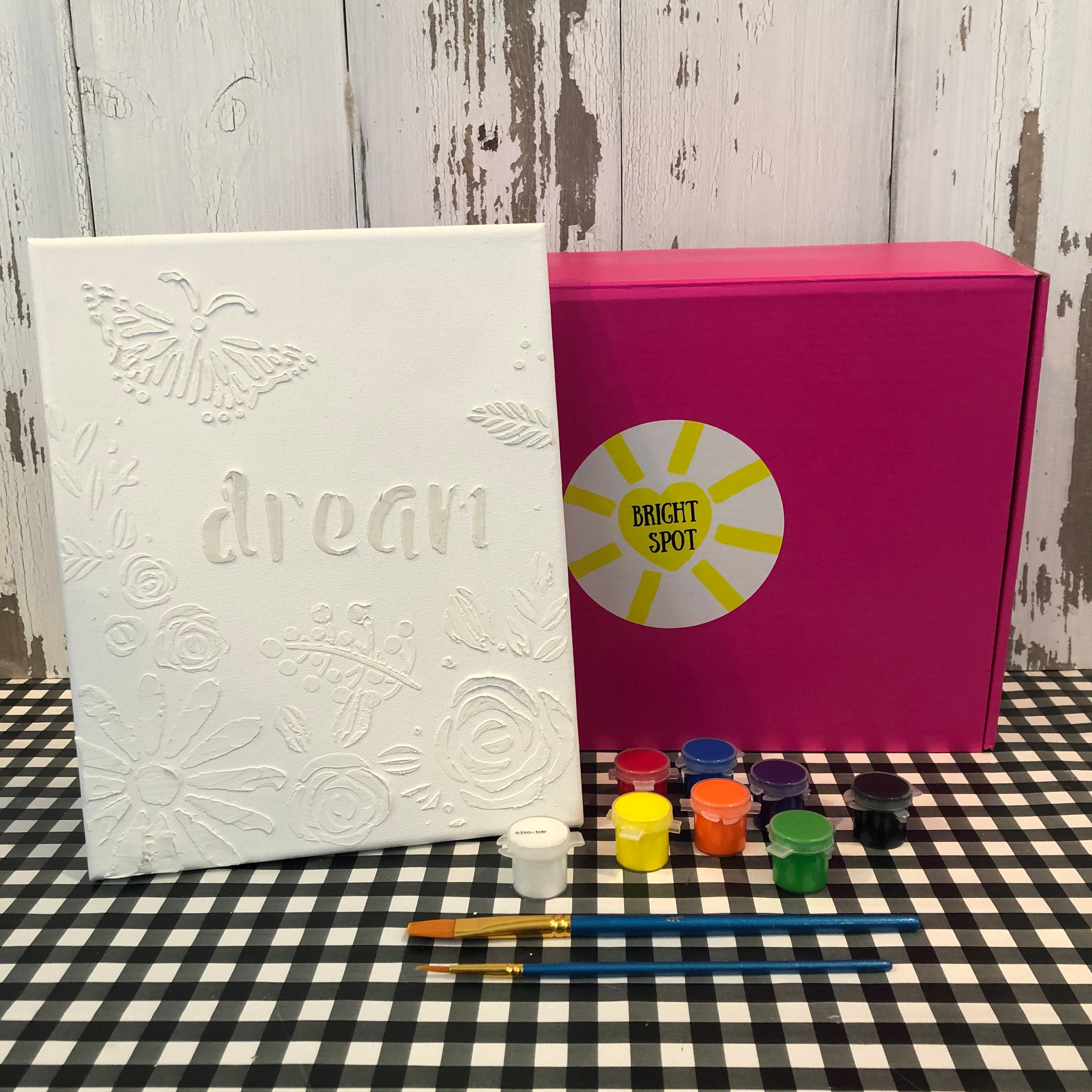 Canvas Painting Bright Spot Box Dream-paint party/ kids craft gift ...