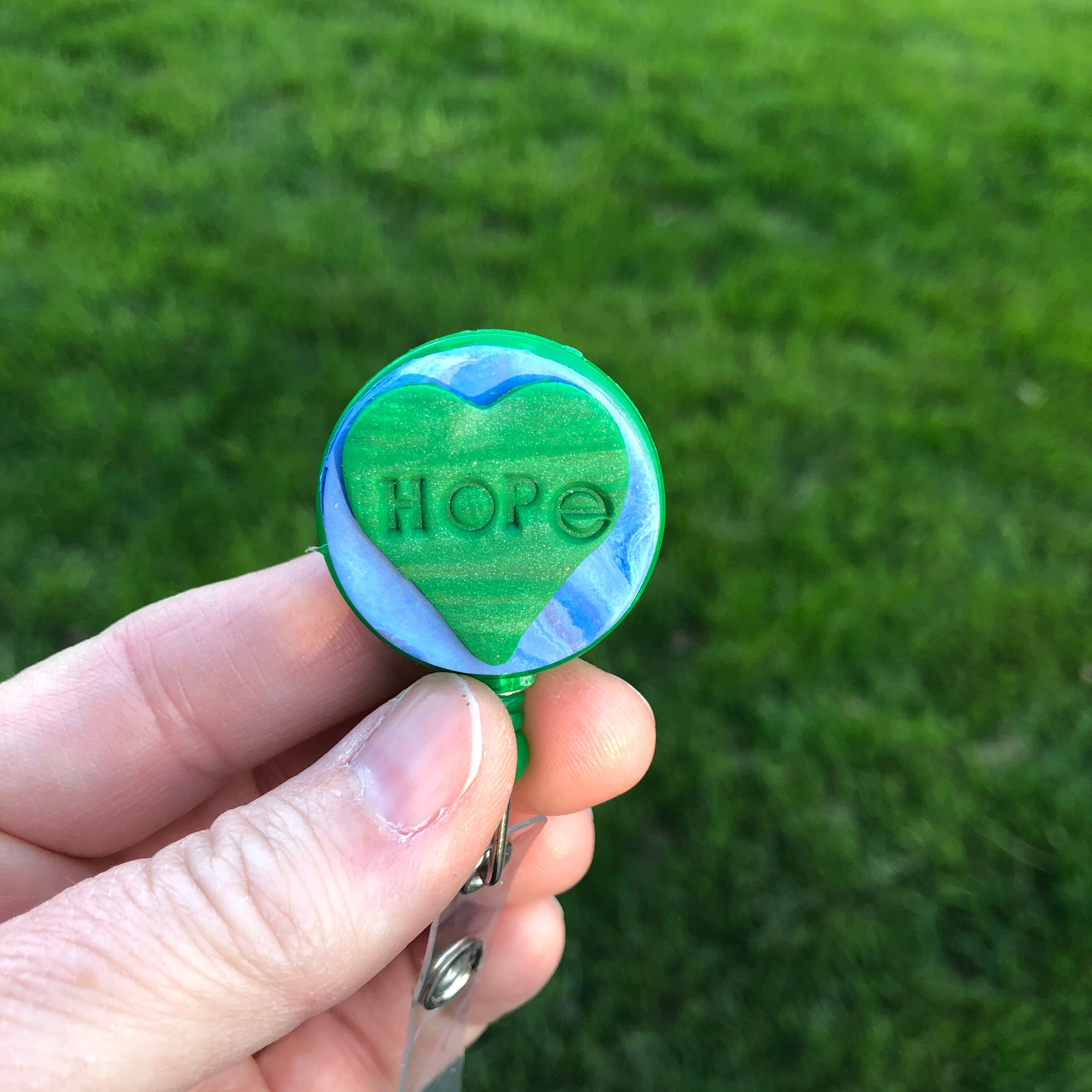 Hope Badge Reel Holder-Nursing badge reel holder/IDHolder/Health Care ...