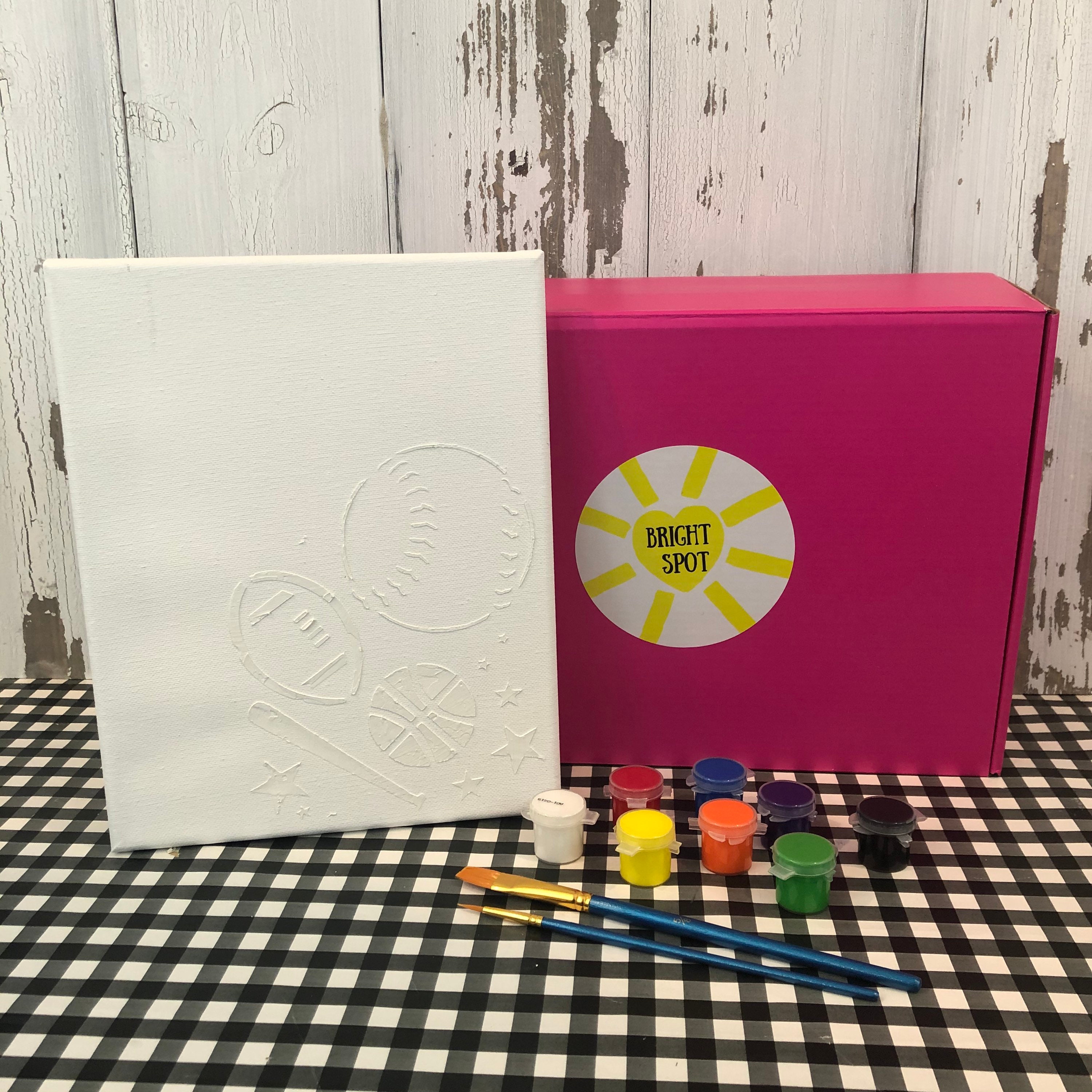 Canvas Painting Bright Spot Box Balls-paint party/ kids craft gift ...