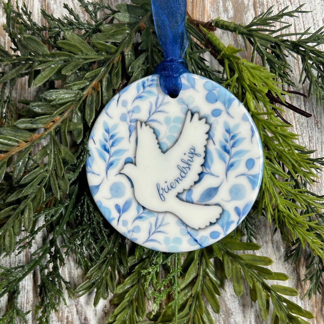 Forever Friends Ornament, Turtle Dove Ornament, Friends Christmas Gift ...
