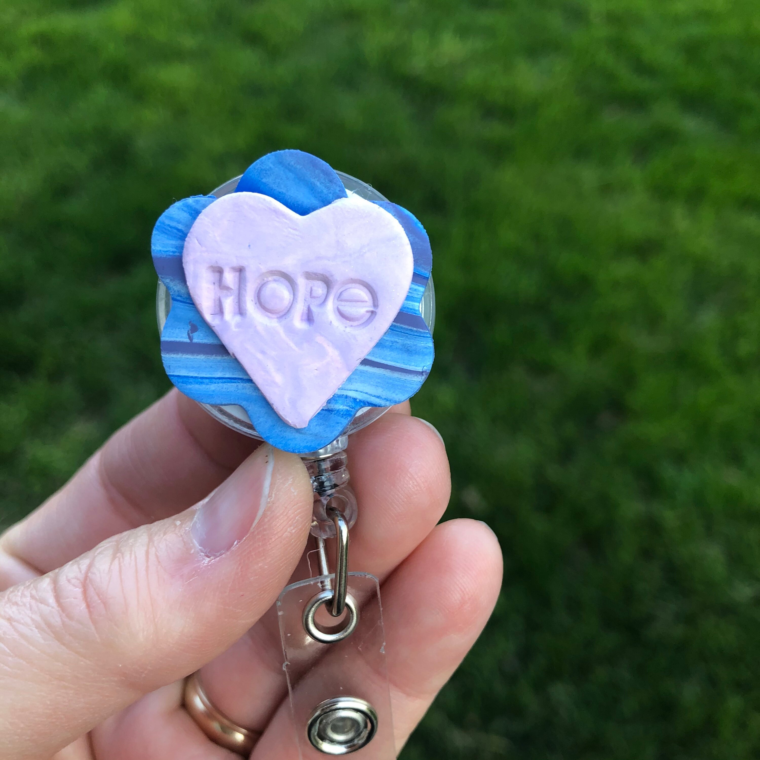Hope Badge Reel Holder-Nursing badge reel holder/IDHolder/Health Care ...