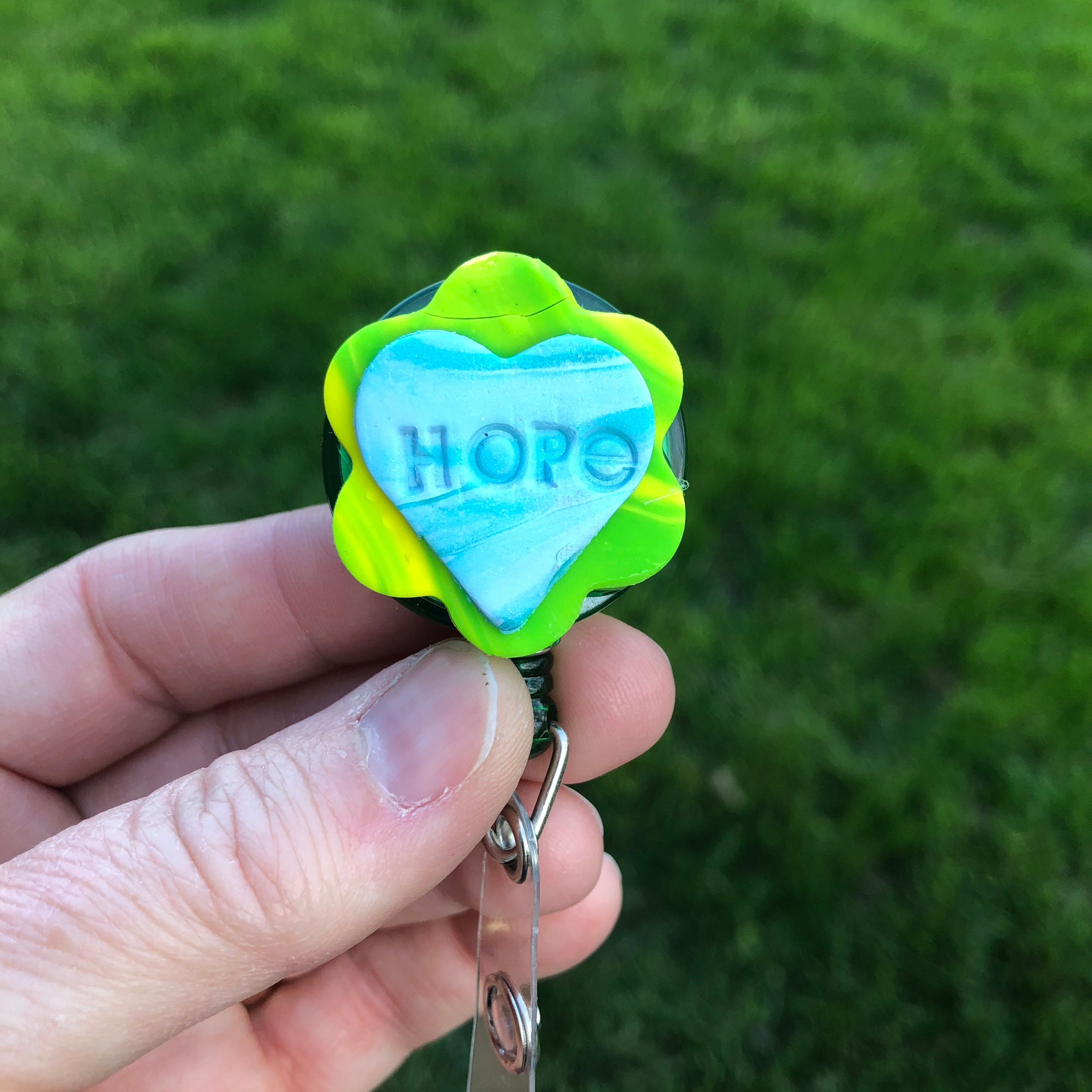 Hope Badge Reel Holder-Nursing badge reel holder/IDHolder/Health Care ...