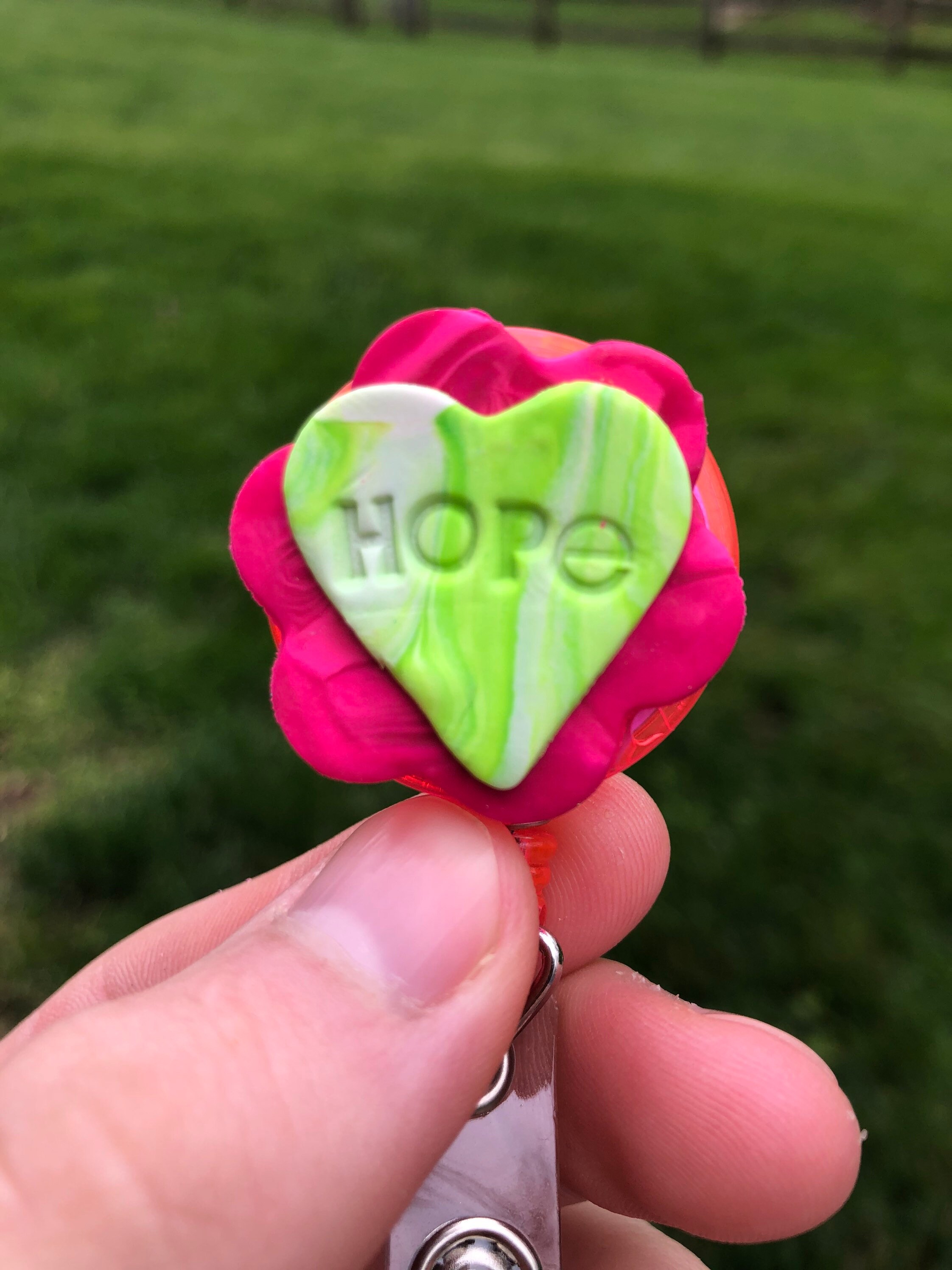 Hope Badge Reel Holder-Nursing badge reel holder/IDHolder/Health Care ...