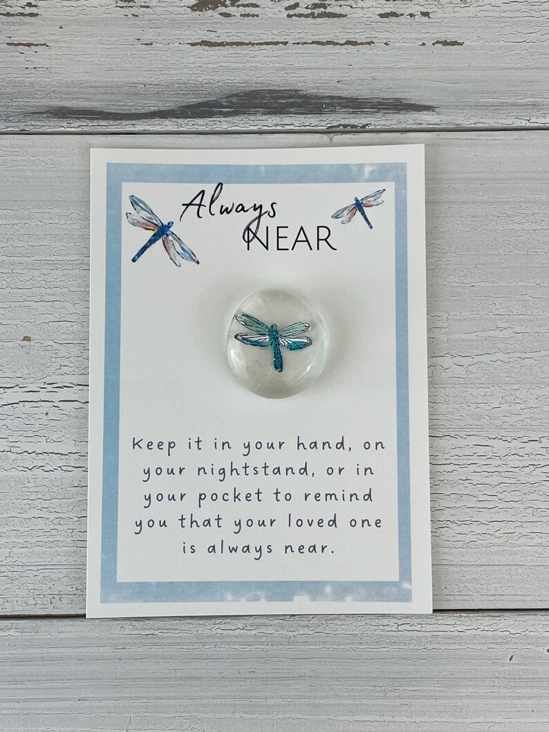 Sympathy Dragonfly Always Near Mug Gift Set Angelversary - Etsy