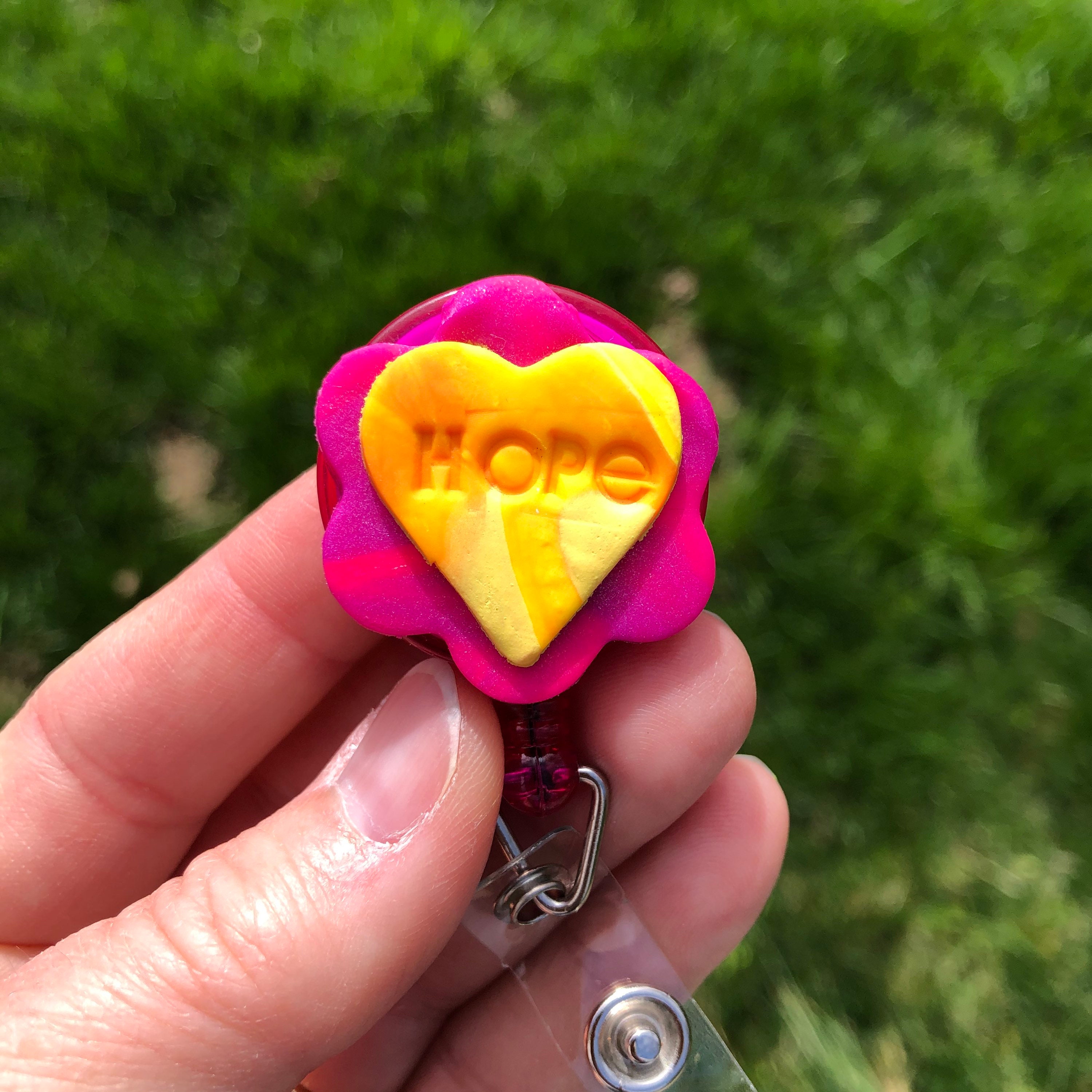 Hope Badge Reel Holder-Nursing badge reel holder/IDHolder/Health Care ...