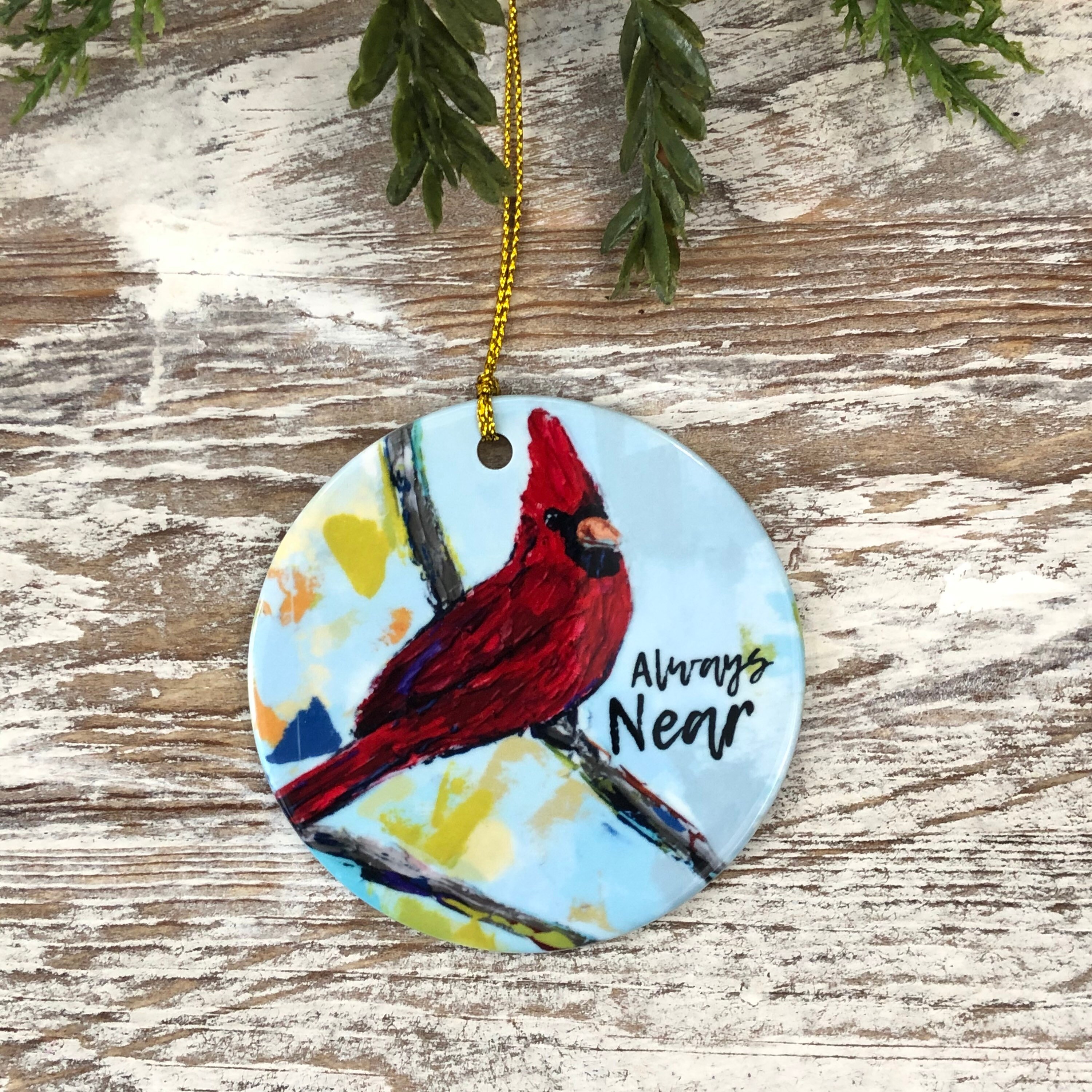 Sympathy Cardinal Always Near Christmas Ornament, Cardinal Christmas ...