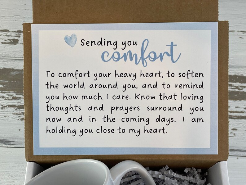 Sending You Comfort Box Mug Gift Set Sympathy Gift Loss of - Etsy