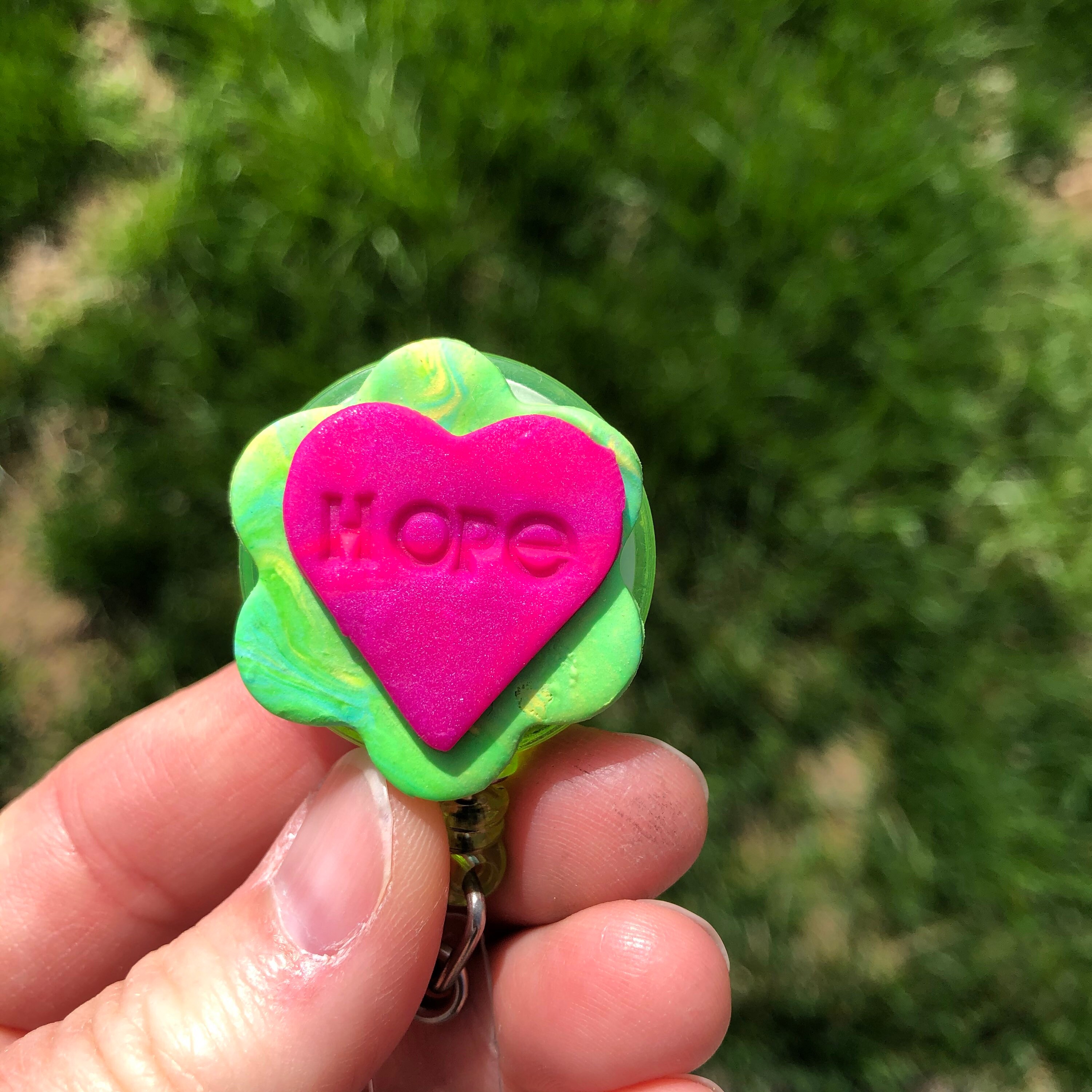 Hope Badge Reel Holder-Nursing badge reel holder/IDHolder/Health Care ...