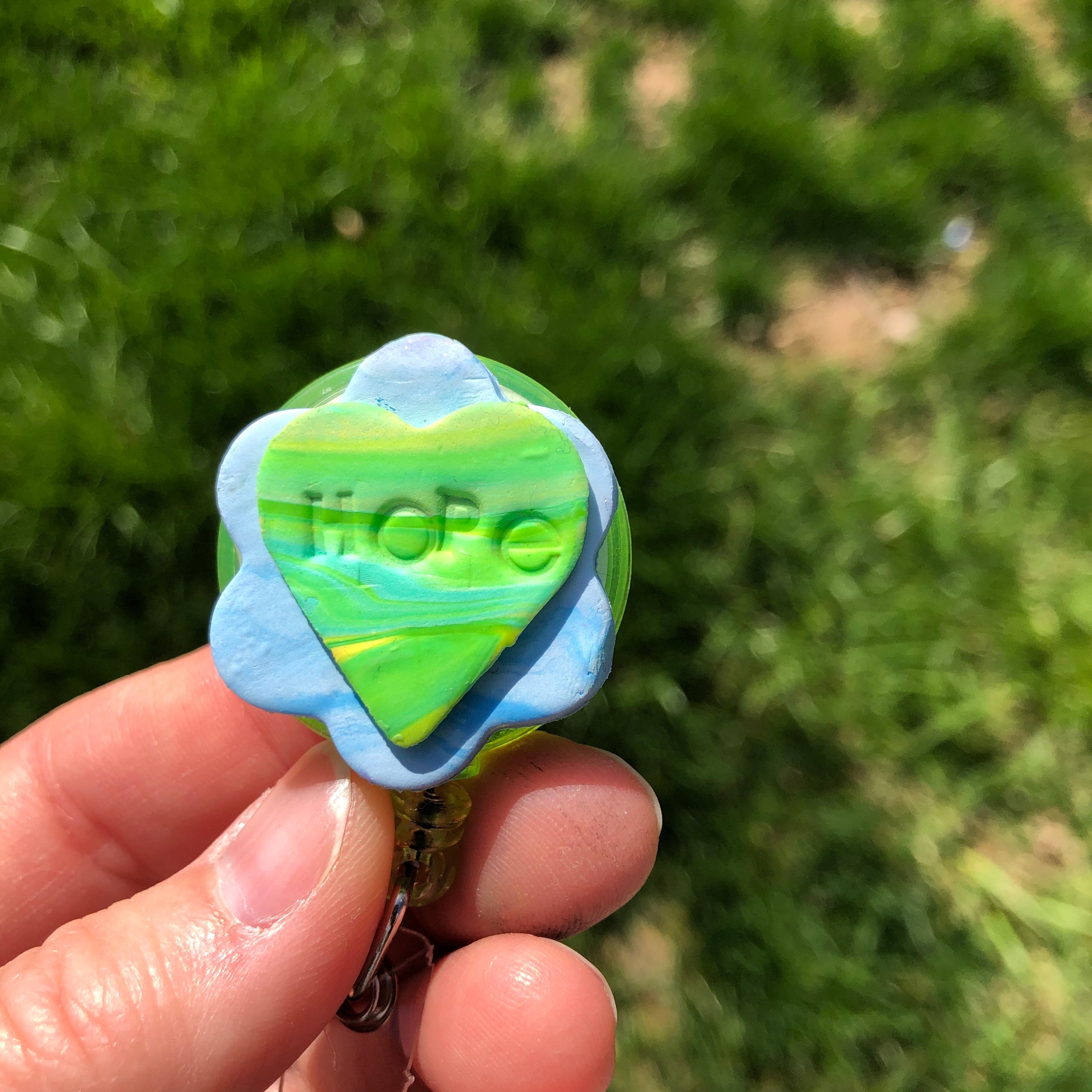 Hope Badge Reel Holder-Nursing badge reel holder/IDHolder/Health Care ...